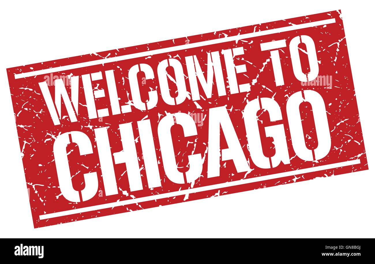 welcome to Chicago stamp Stock Vector Image & Art - Alamy