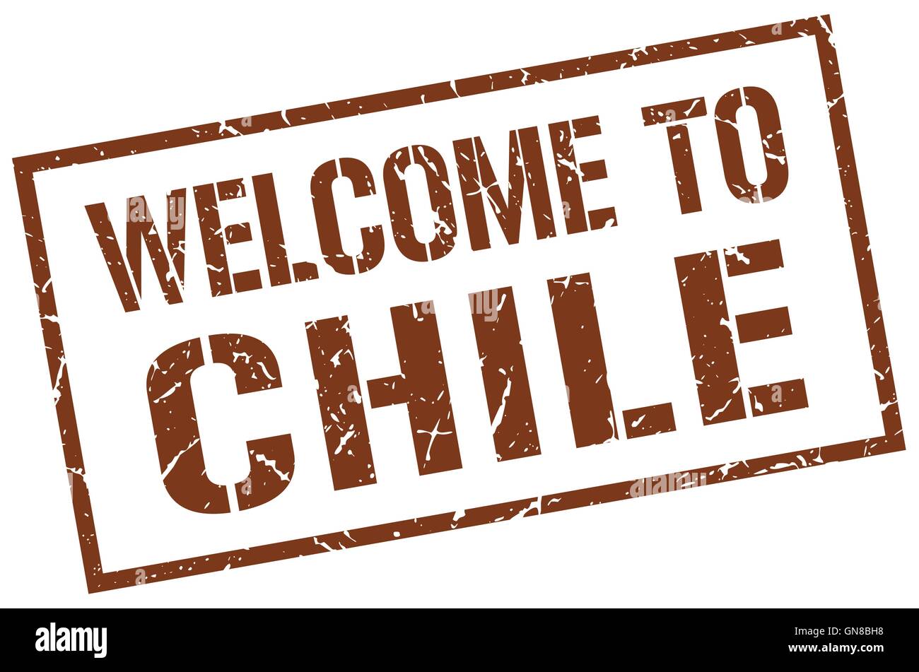 welcome to Chile stamp Stock Vector Image & Art - Alamy