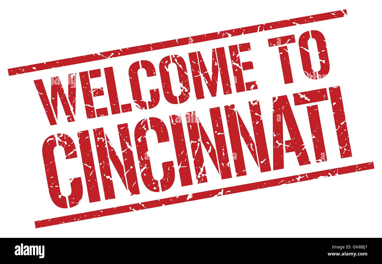 welcome to Cincinnati stamp Stock Vector Image & Art - Alamy