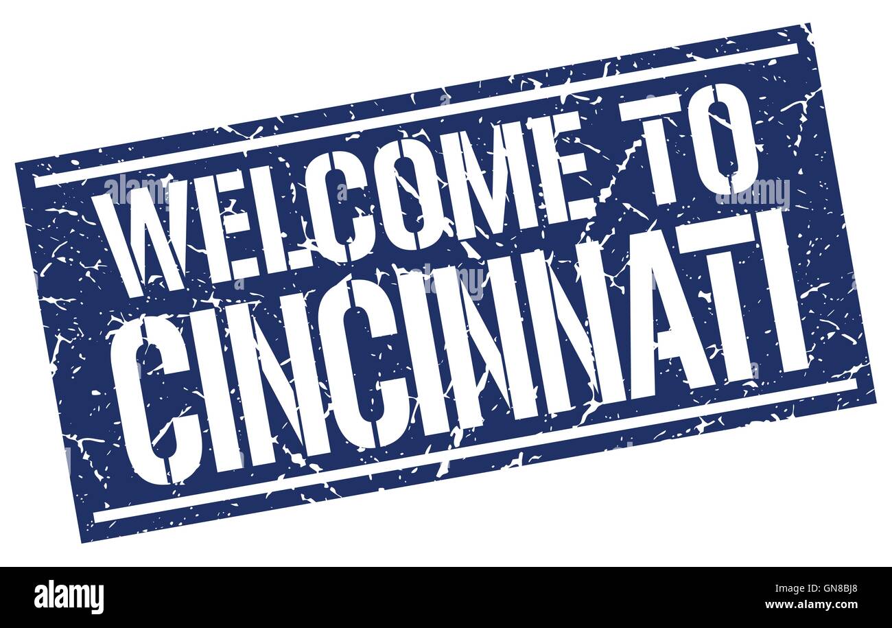 welcome to Cincinnati stamp Stock Vector Image & Art - Alamy