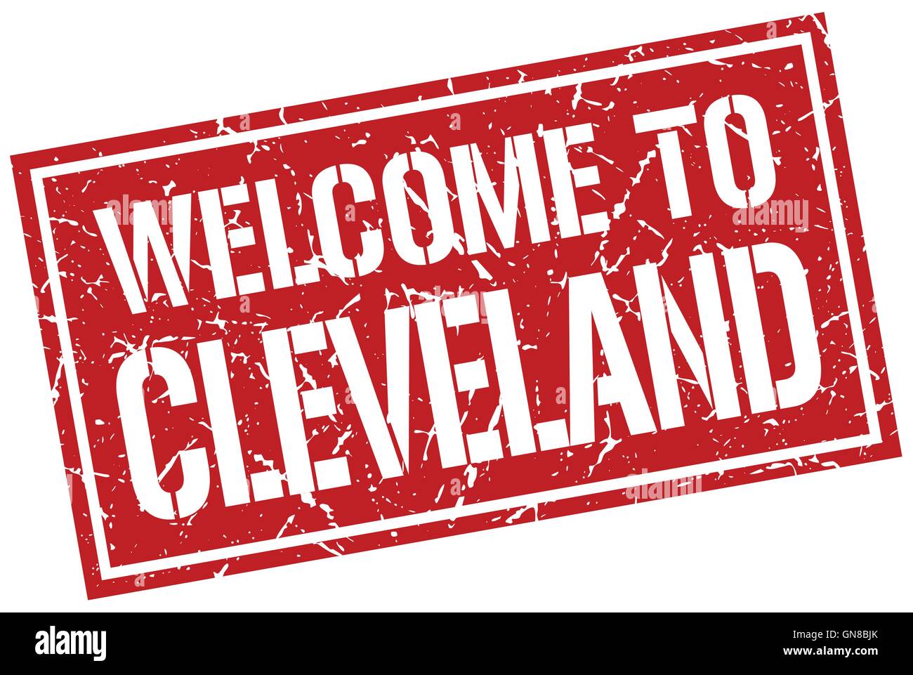 welcome to Cleveland stamp Stock Vector Image & Art - Alamy