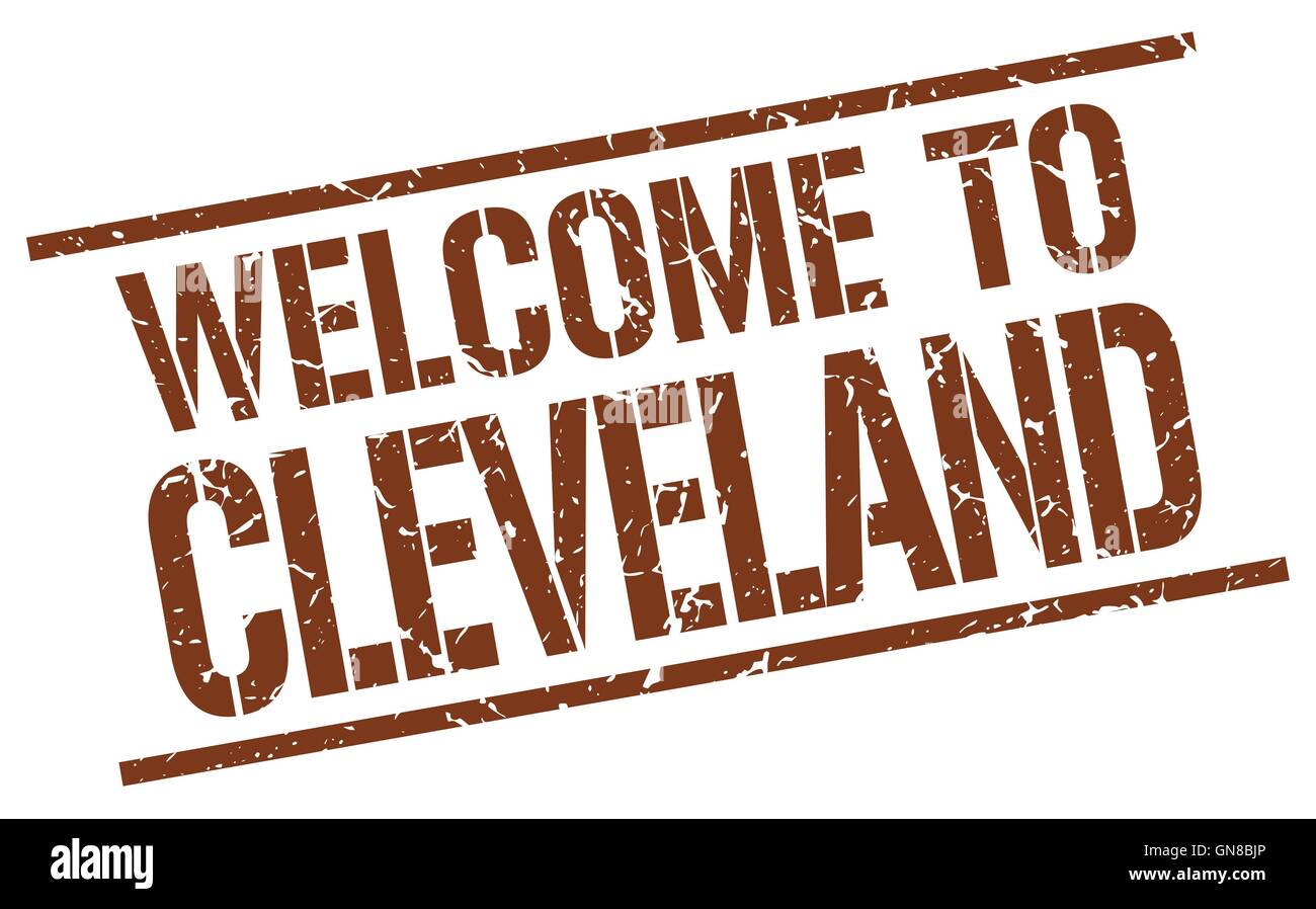 welcome to Cleveland stamp Stock Vector Image & Art - Alamy