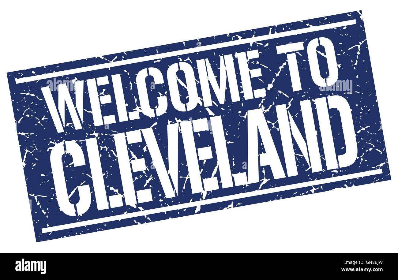 welcome to Cleveland stamp Stock Vector Image & Art - Alamy