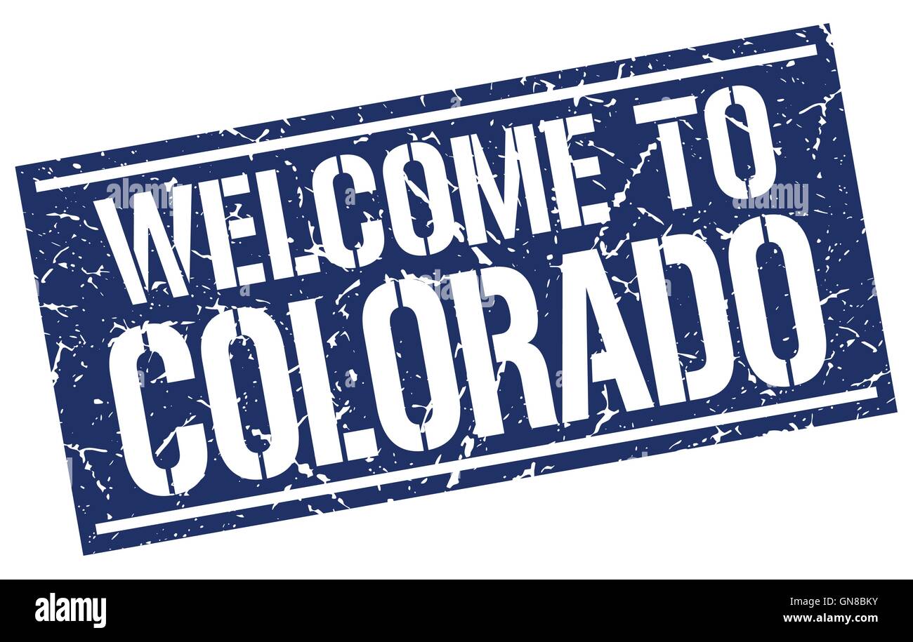welcome to Colorado stamp Stock Vector Image & Art - Alamy