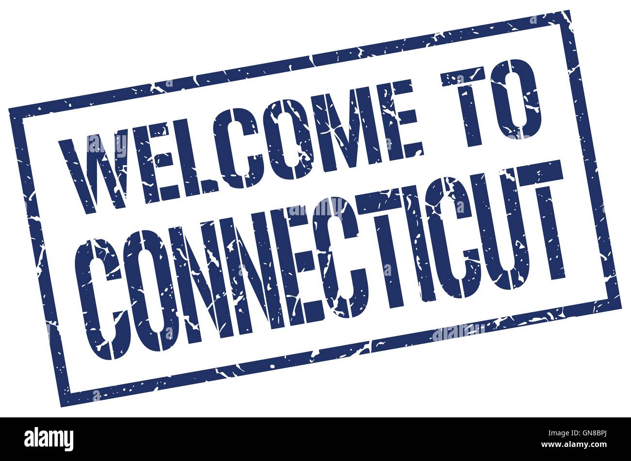welcome to Connecticut stamp Stock Vector Image & Art - Alamy