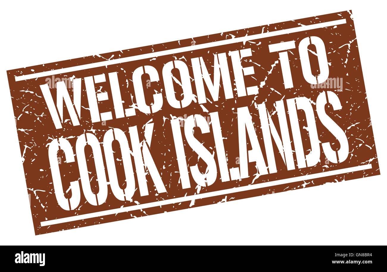 Welcome to the cook islands Stock Vector Images - Alamy