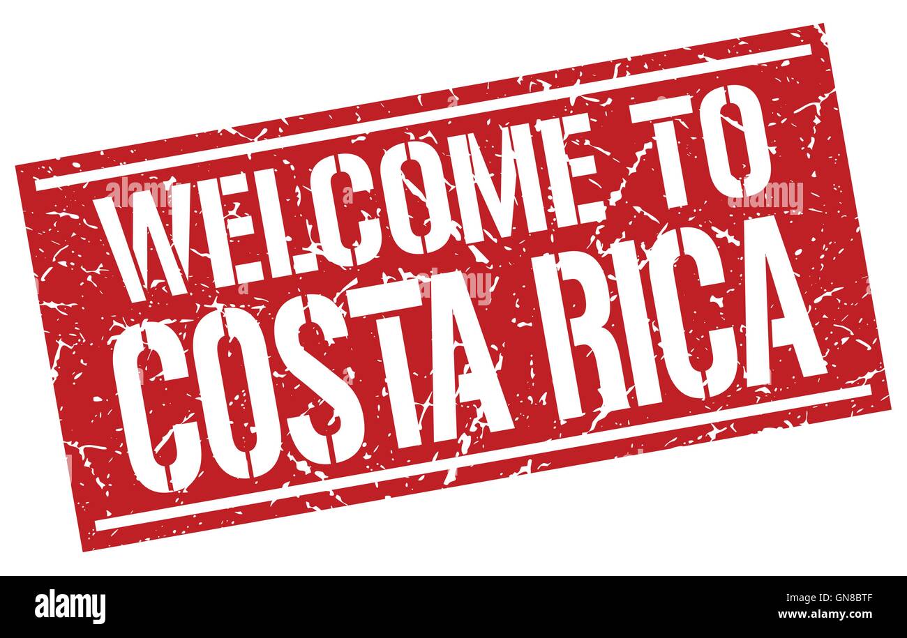 welcome to Costa Rica stamp Stock Vector Image & Art - Alamy