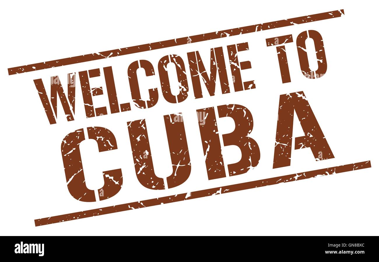 Welcome to cuba Stock Vector Images - Alamy