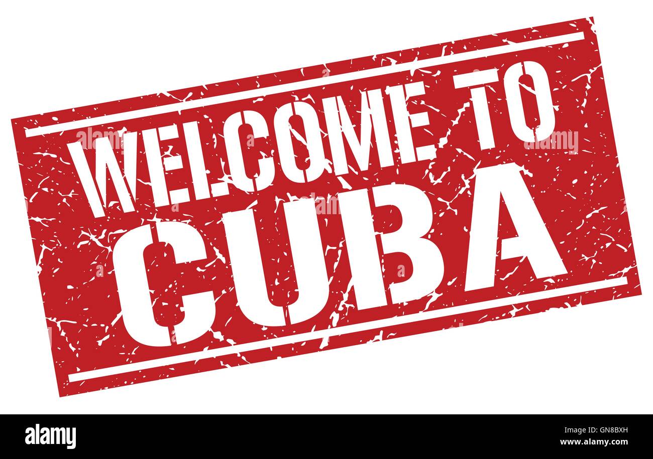 welcome to Cuba stamp Stock Vector Image & Art - Alamy