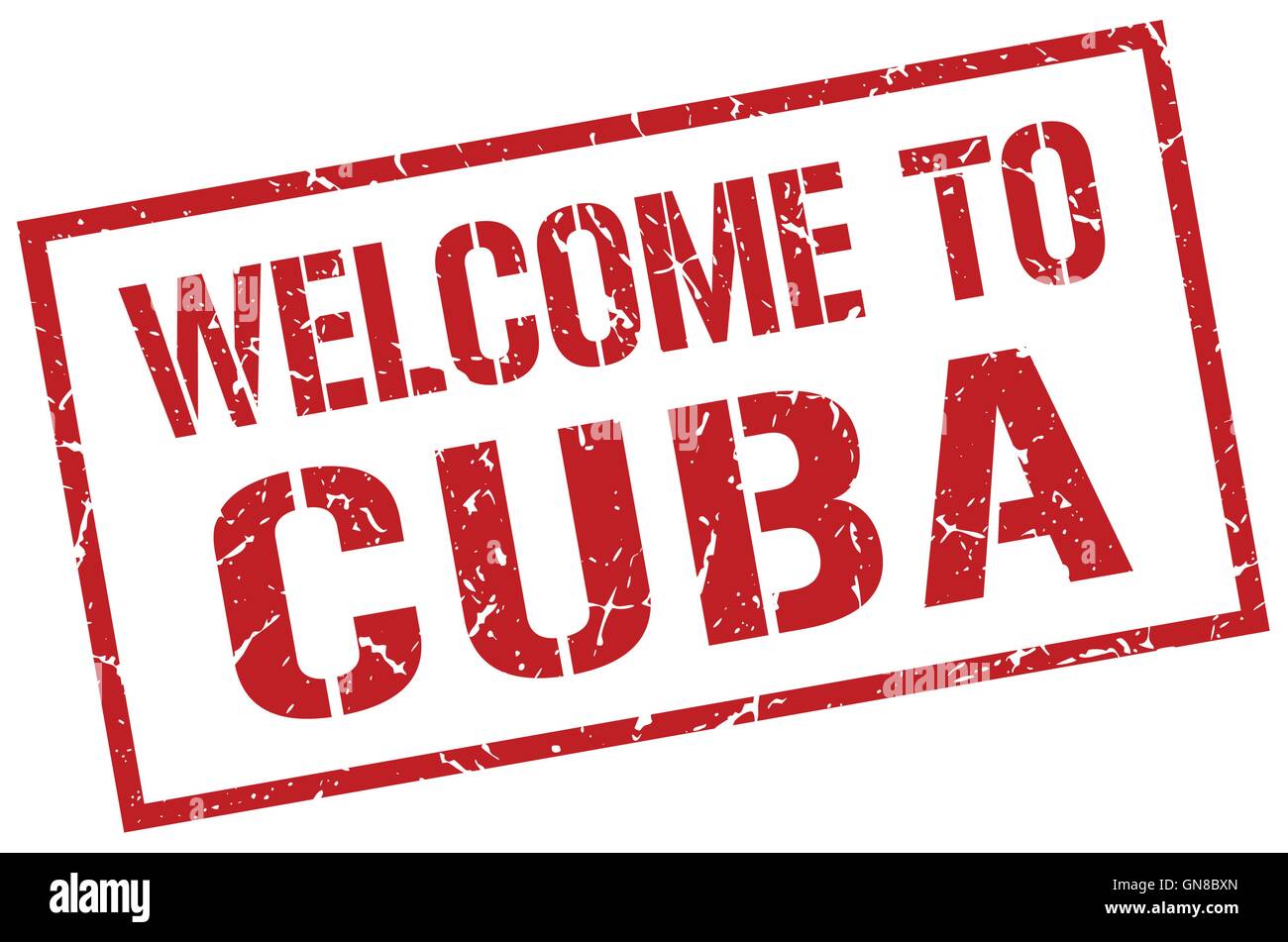 welcome to Cuba stamp Stock Vector Image & Art - Alamy