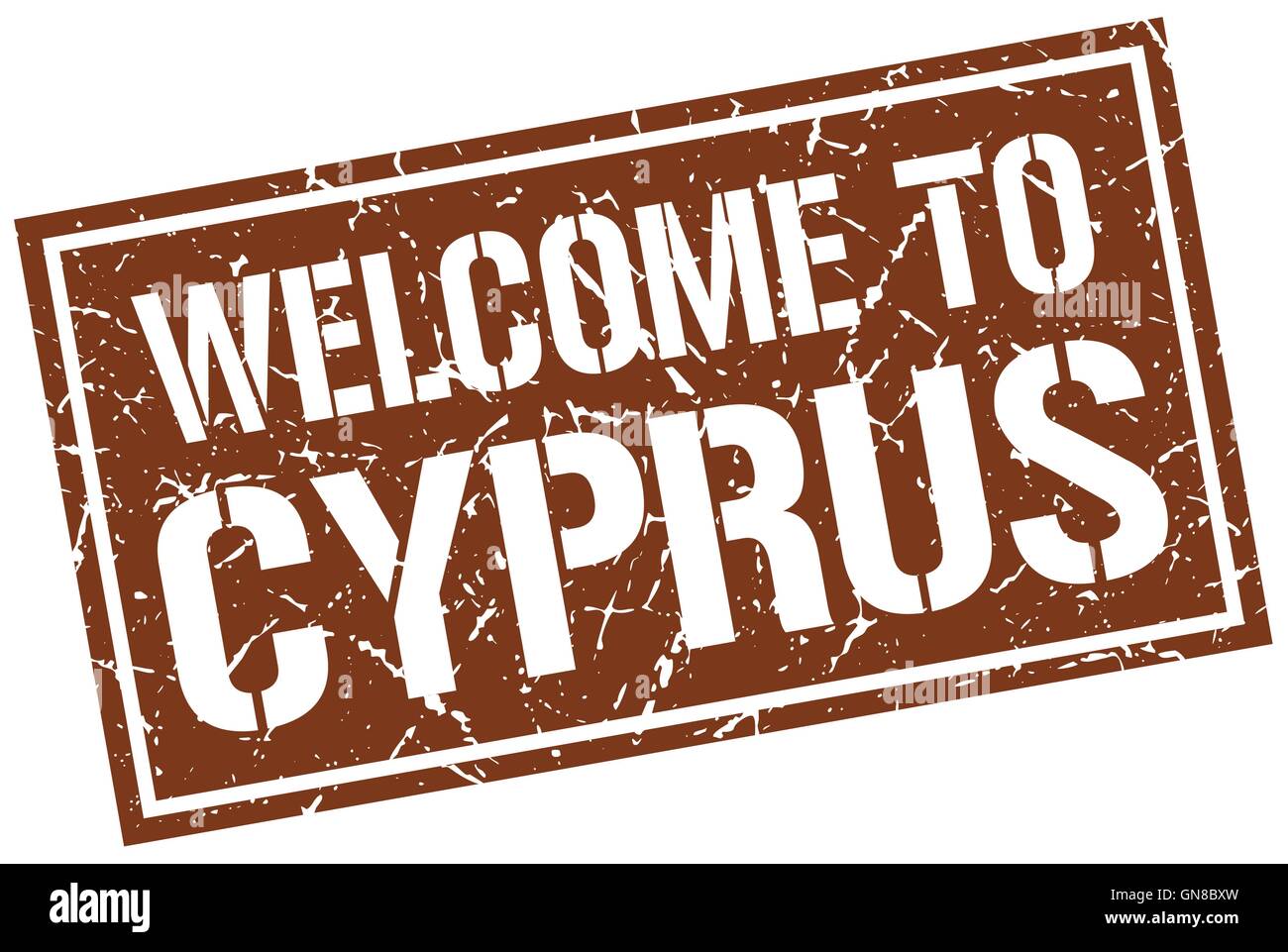 welcome to Cyprus stamp Stock Vector Image & Art - Alamy