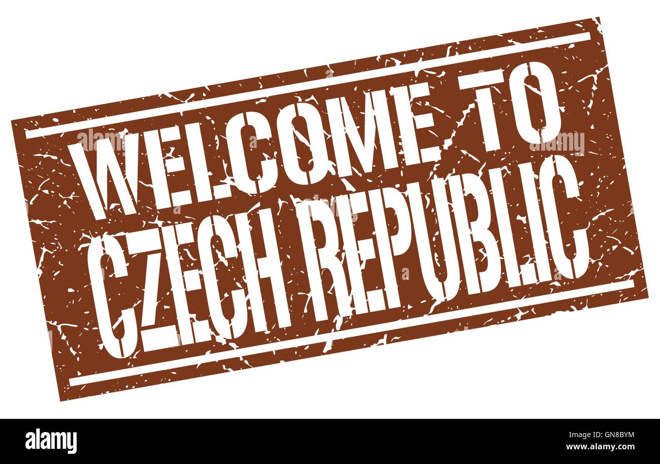 welcome to Czech Republic stamp Stock Vector Image & Art - Alamy