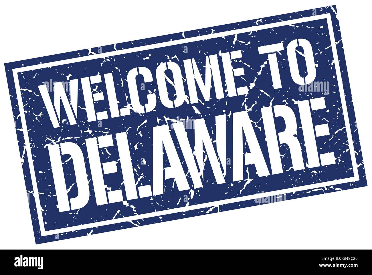 welcome to Delaware stamp Stock Vector Image & Art - Alamy