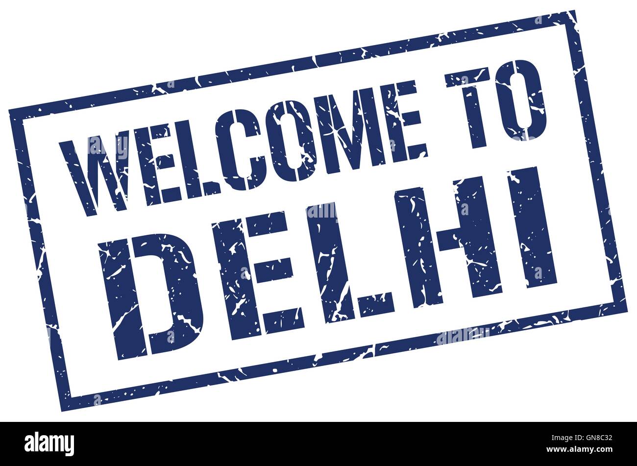 Welcome delhi stamp Stock Vector Images - Alamy
