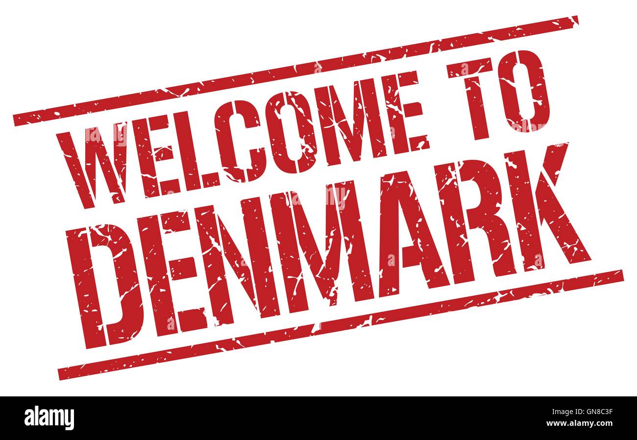 welcome to Denmark stamp Stock Vector Image & Art - Alamy