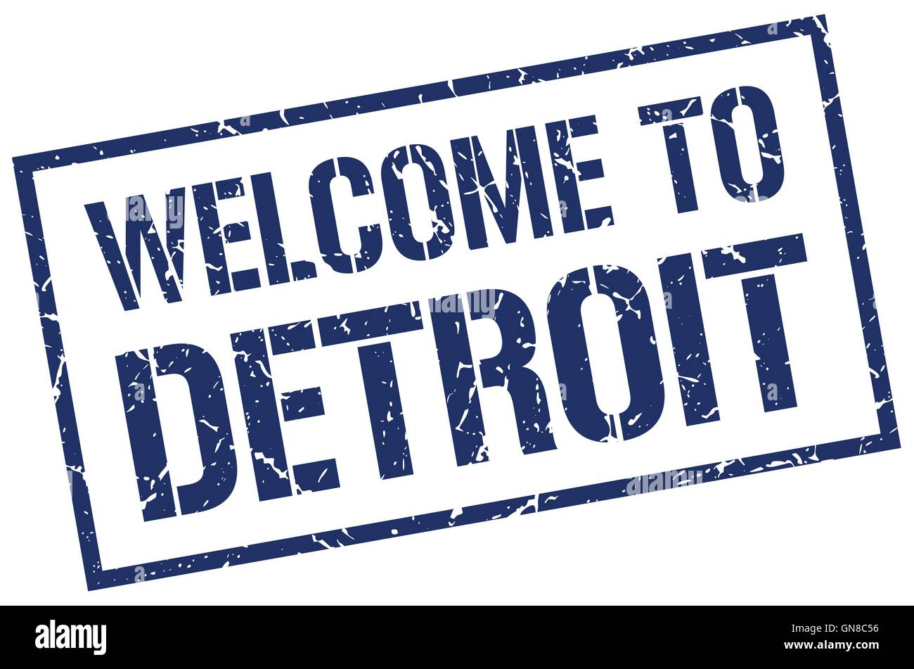 welcome to Detroit stamp Stock Vector Image & Art - Alamy