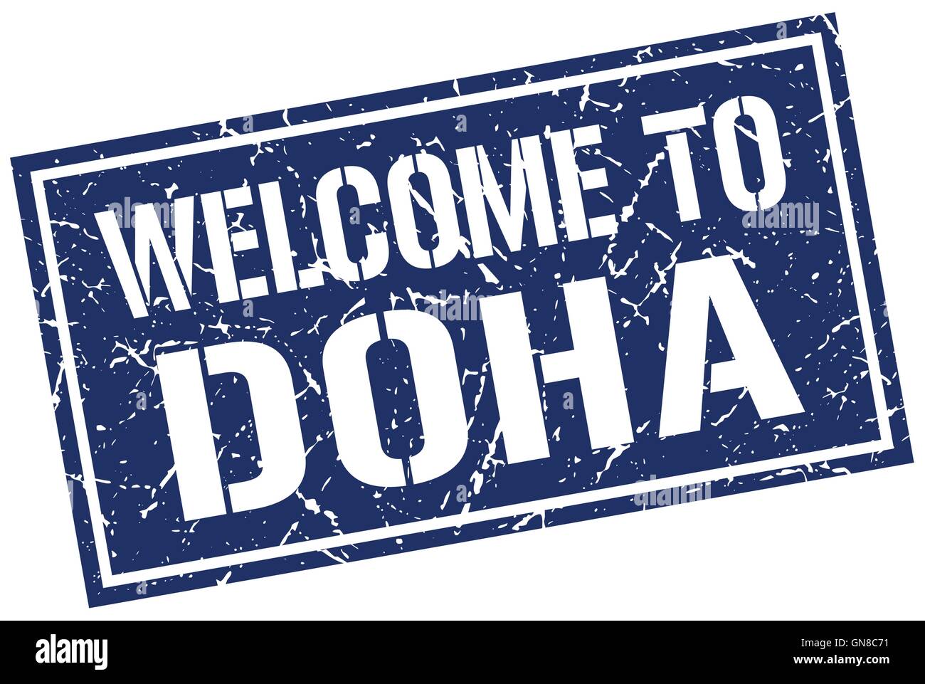 Doha stamp hi-res stock photography and images - Alamy