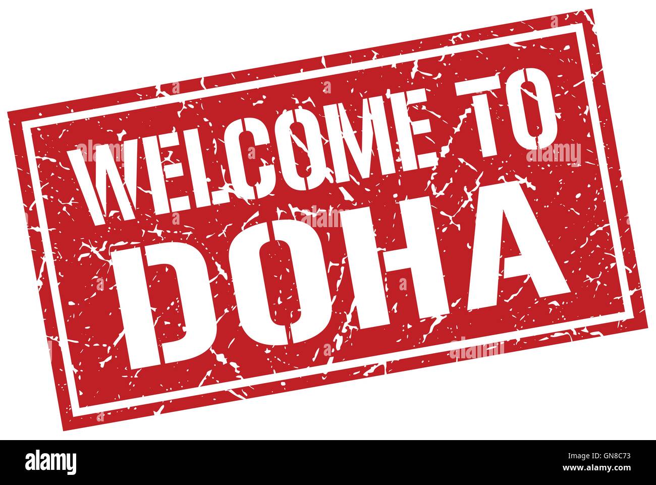 Doha stamp hi-res stock photography and images - Alamy