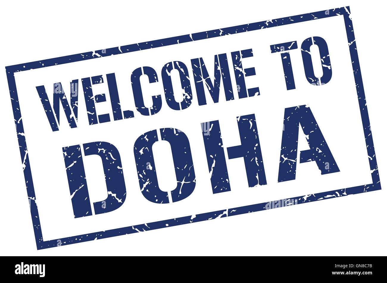 Doha stamp hi-res stock photography and images - Alamy