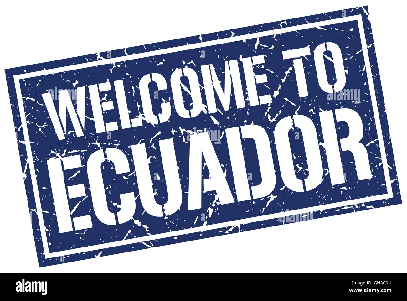 welcome to Ecuador stamp Stock Vector Image & Art - Alamy