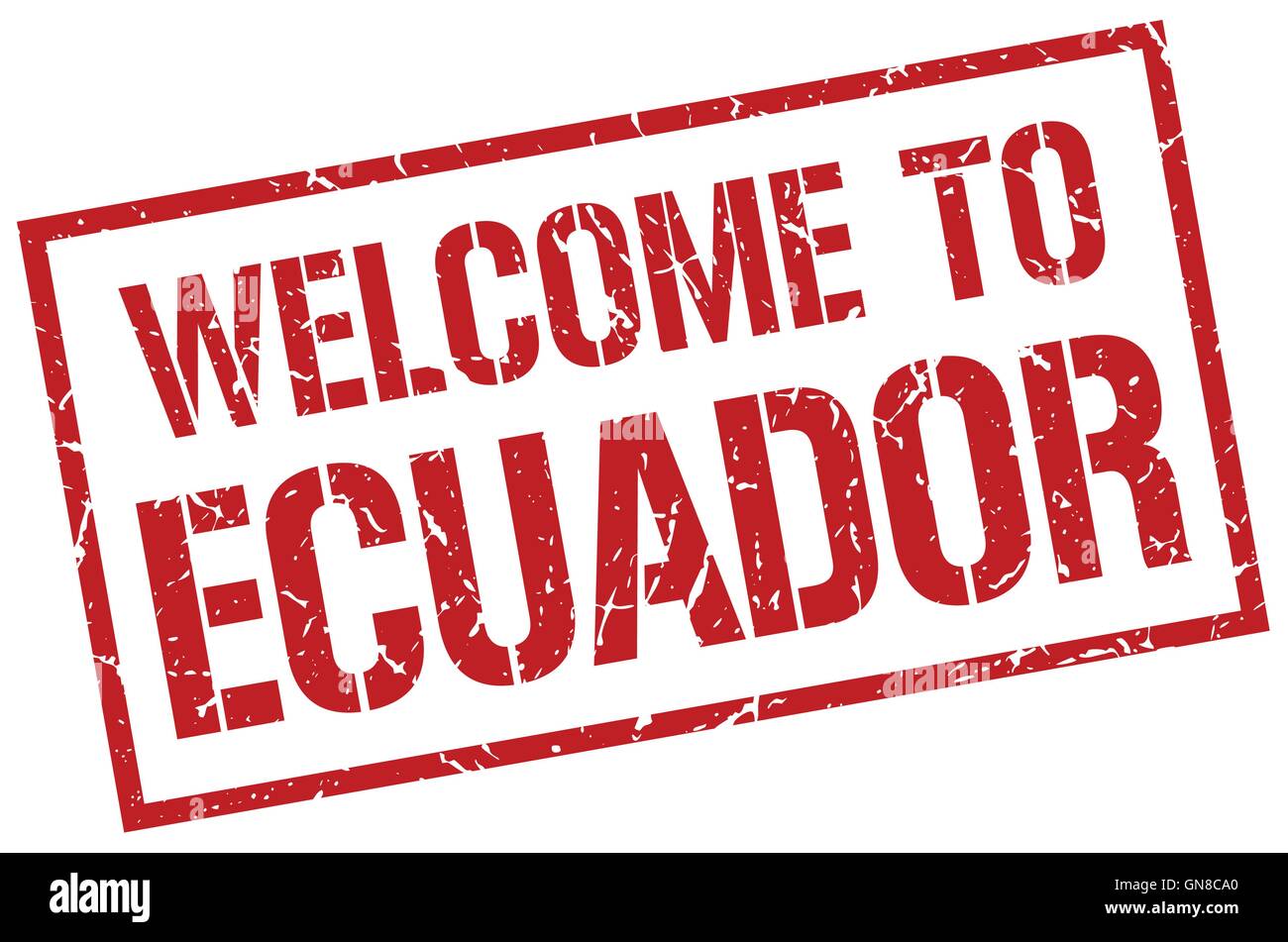 welcome to Ecuador stamp Stock Vector Image & Art - Alamy