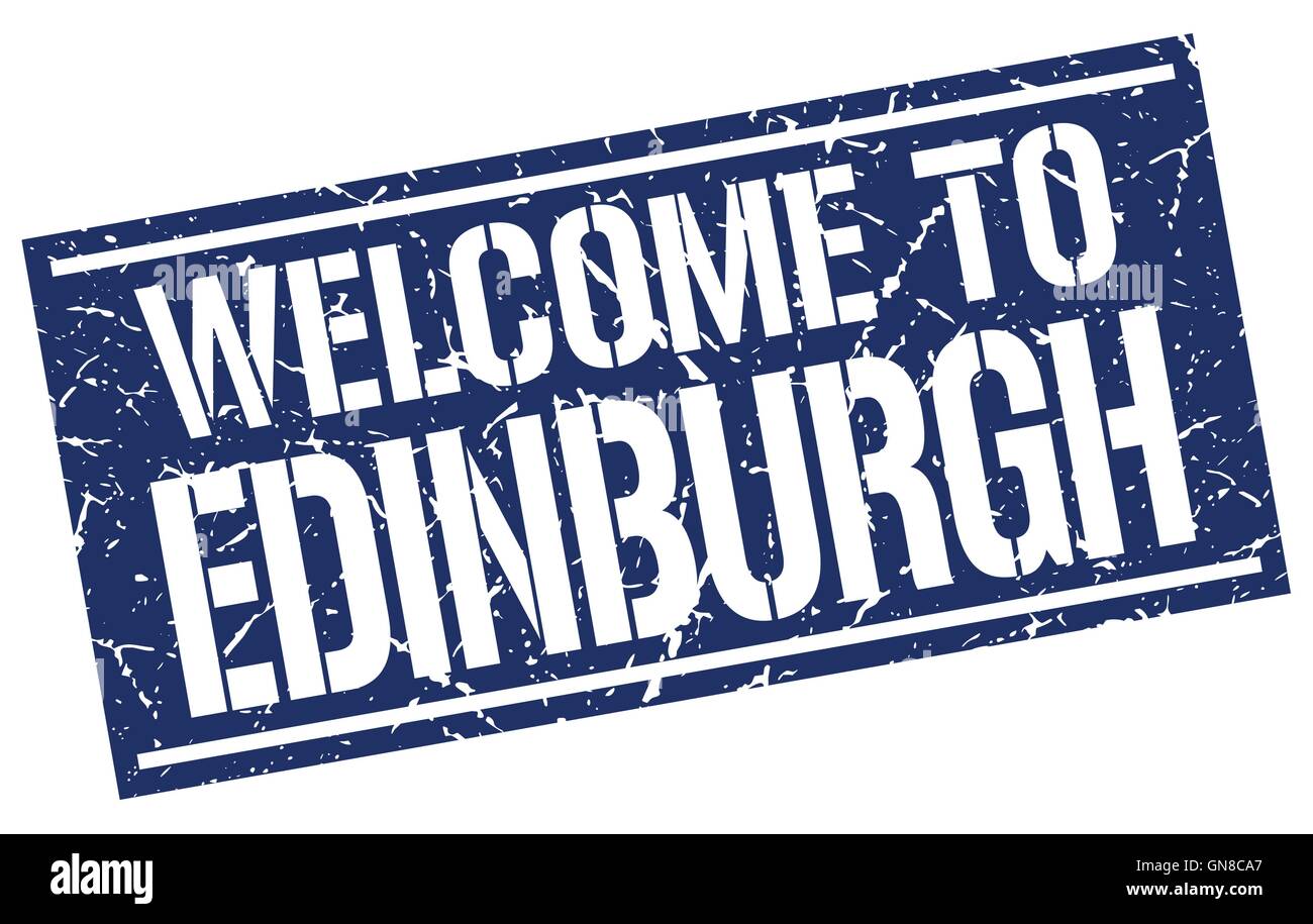 welcome to Edinburgh stamp Stock Vector Image & Art - Alamy