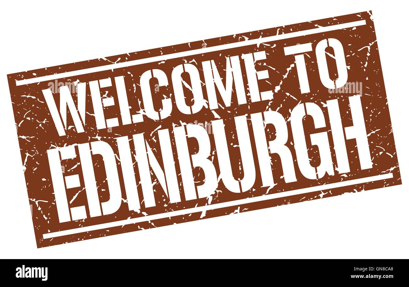 welcome to Edinburgh stamp Stock Vector Image & Art - Alamy