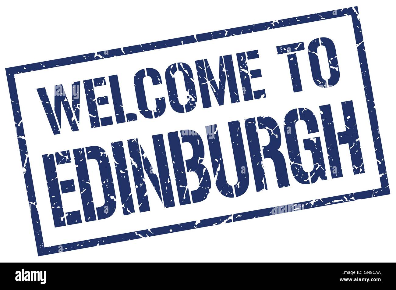 welcome to Edinburgh stamp Stock Vector Image & Art - Alamy