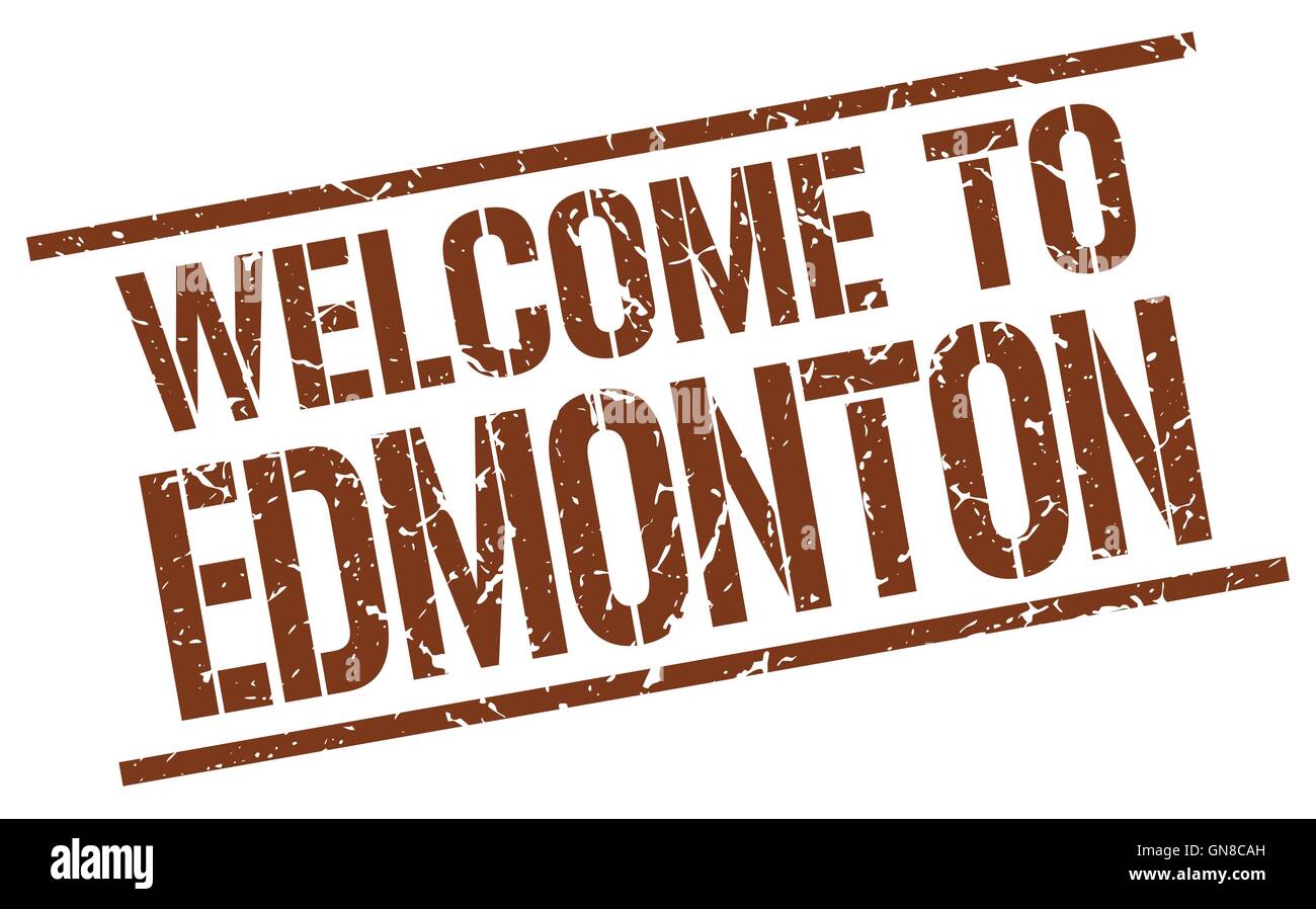 welcome to Edmonton stamp Stock Vector Image & Art - Alamy