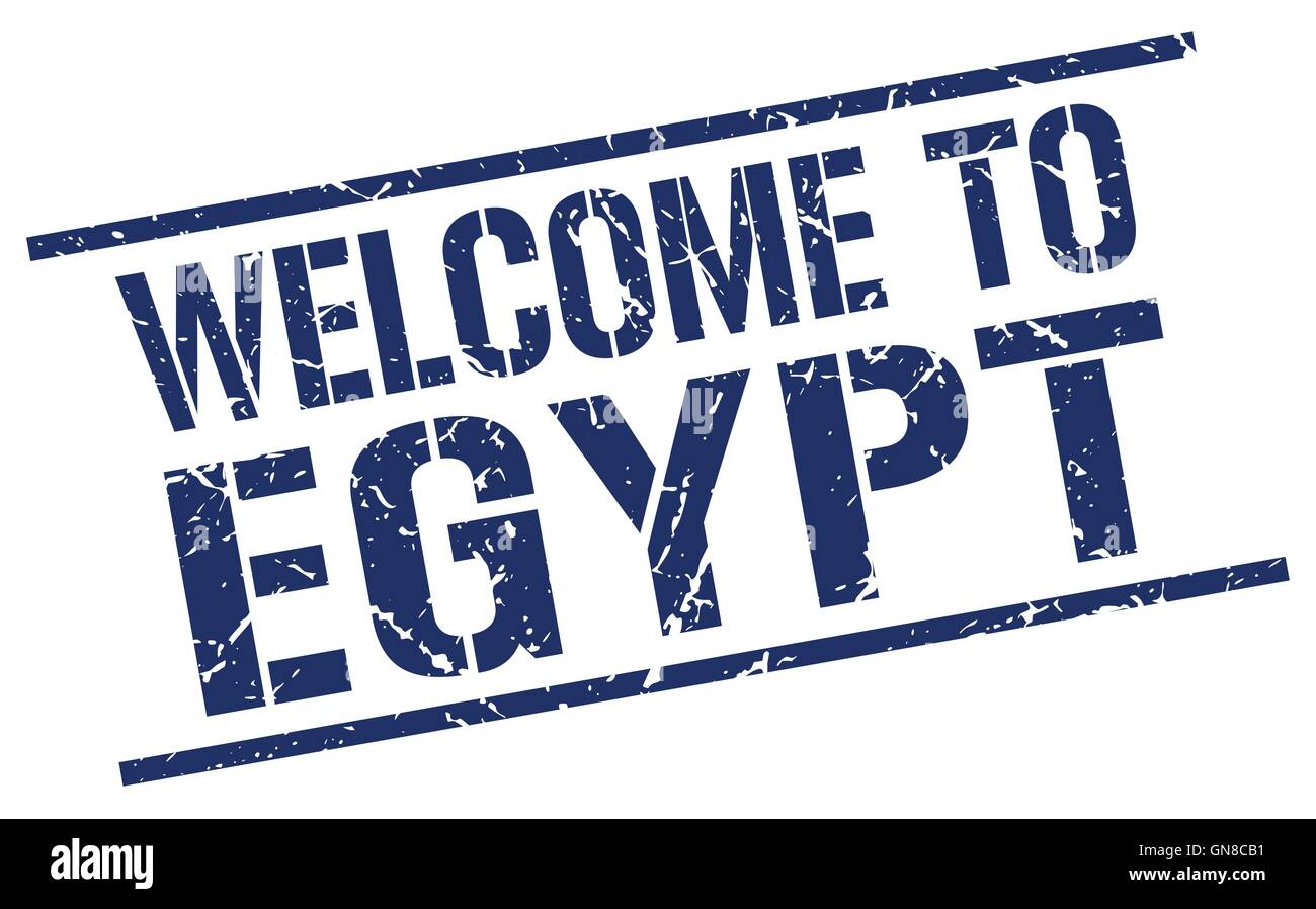 welcome to Egypt stamp Stock Vector Image & Art - Alamy