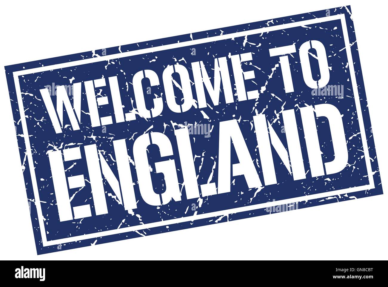 welcome to England stamp Stock Vector Image & Art - Alamy