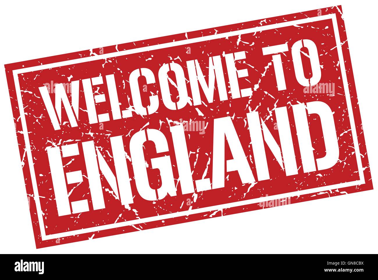 Welcome england stamp hi-res stock photography and images - Alamy