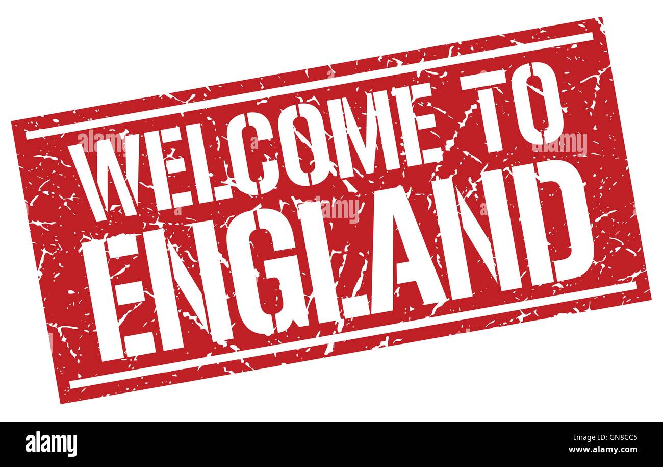 welcome to England stamp Stock Vector Image & Art - Alamy