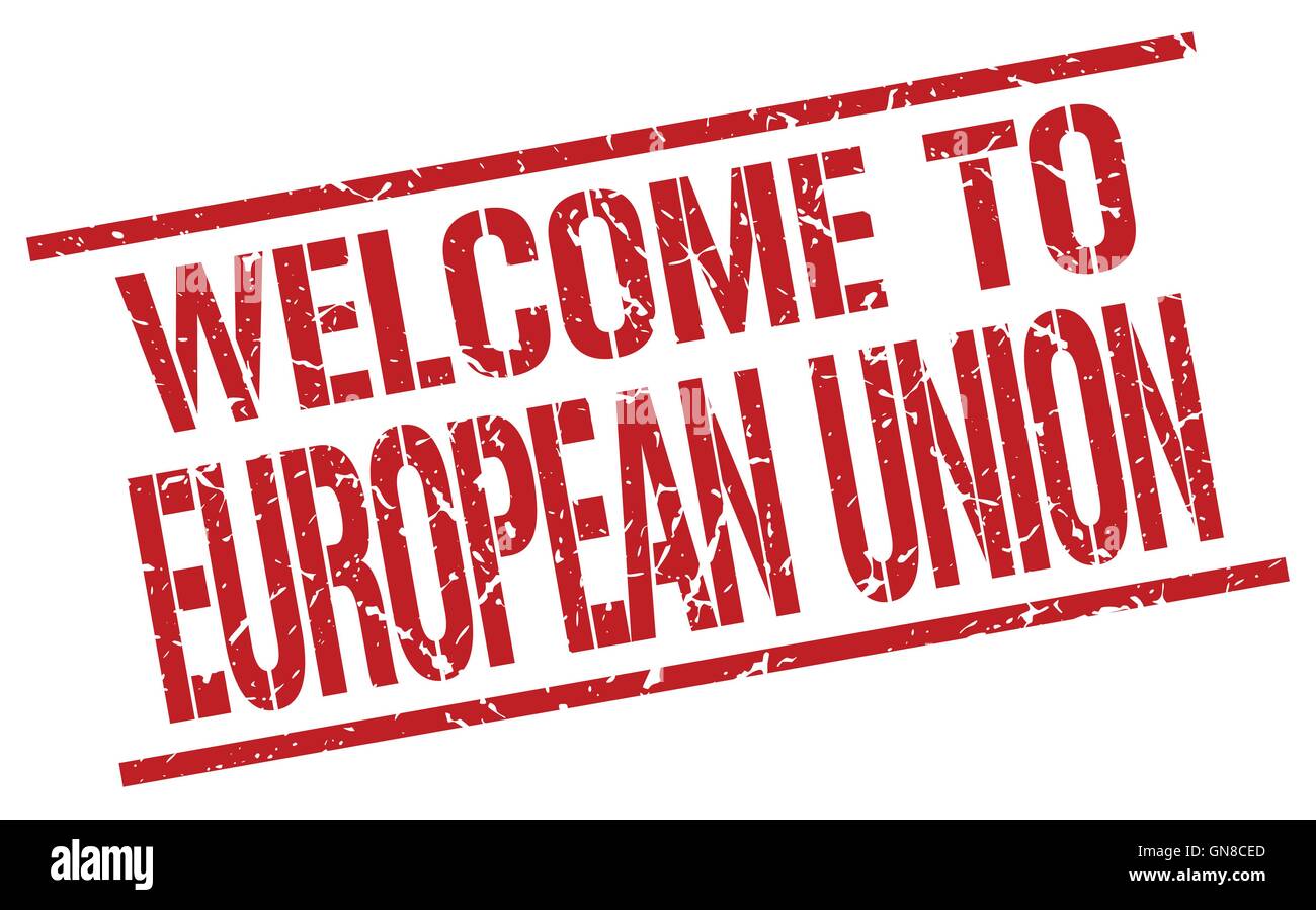 welcome to european union stamp Stock Vector Image & Art - Alamy