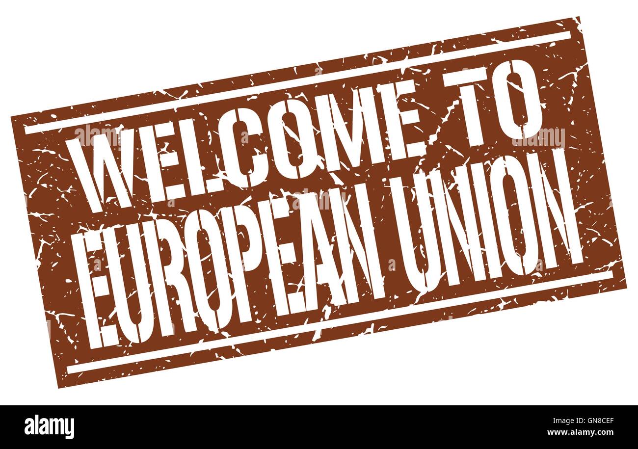 Welcome to the european union Stock Vector Images - Alamy
