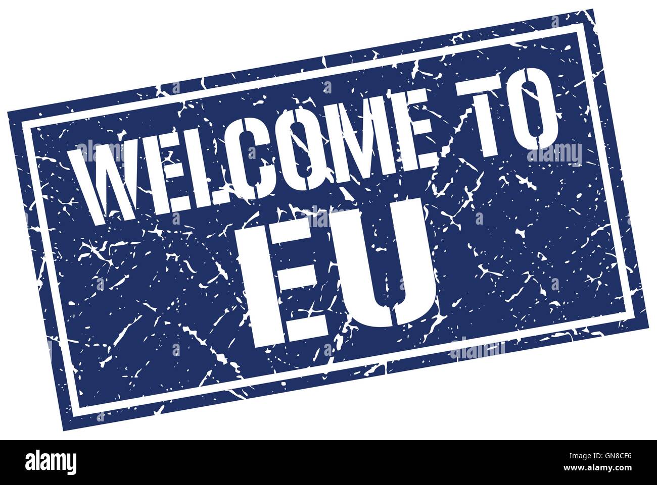 welcome to eu stamp Stock Vector Image & Art - Alamy