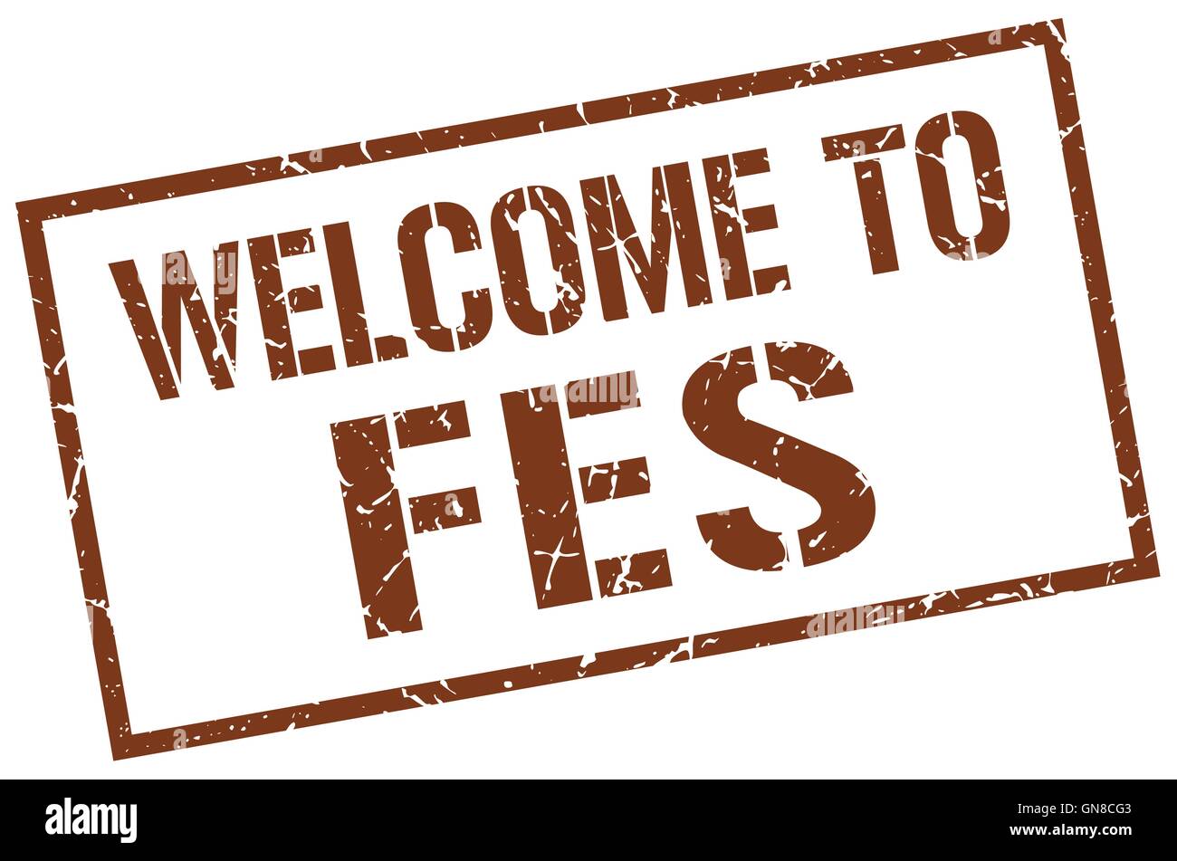 welcome to Fes stamp Stock Vector Image & Art - Alamy