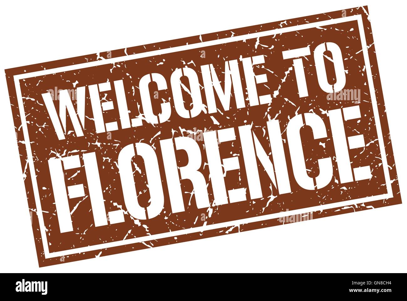 welcome to Florence stamp Stock Vector Image & Art - Alamy