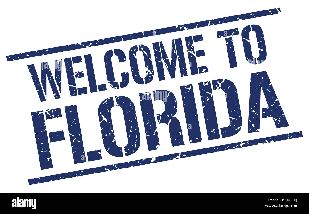 welcome to Florida stamp Stock Vector Image & Art - Alamy