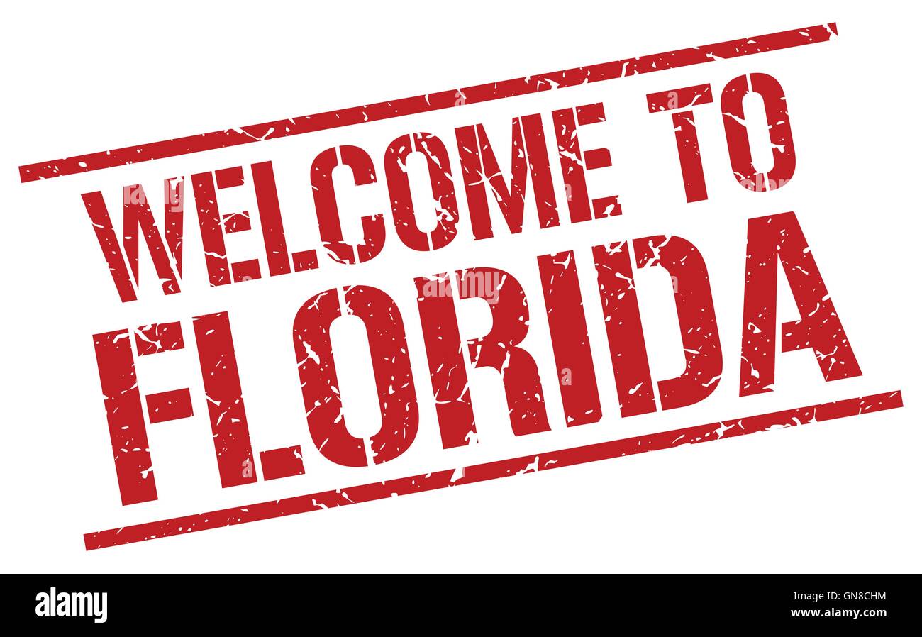 welcome to Florida stamp Stock Vector Image & Art - Alamy