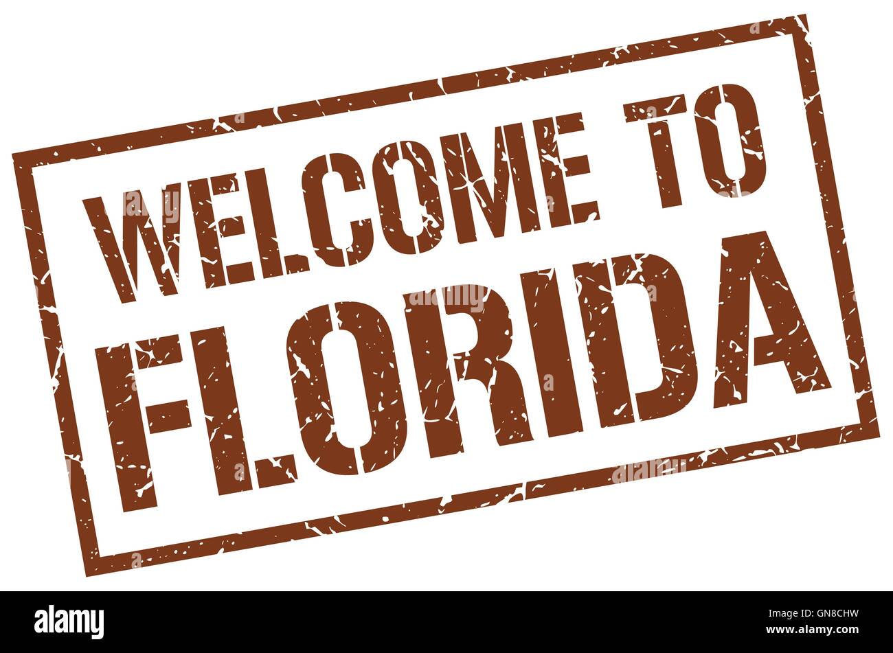 welcome to Florida stamp Stock Vector Image & Art - Alamy