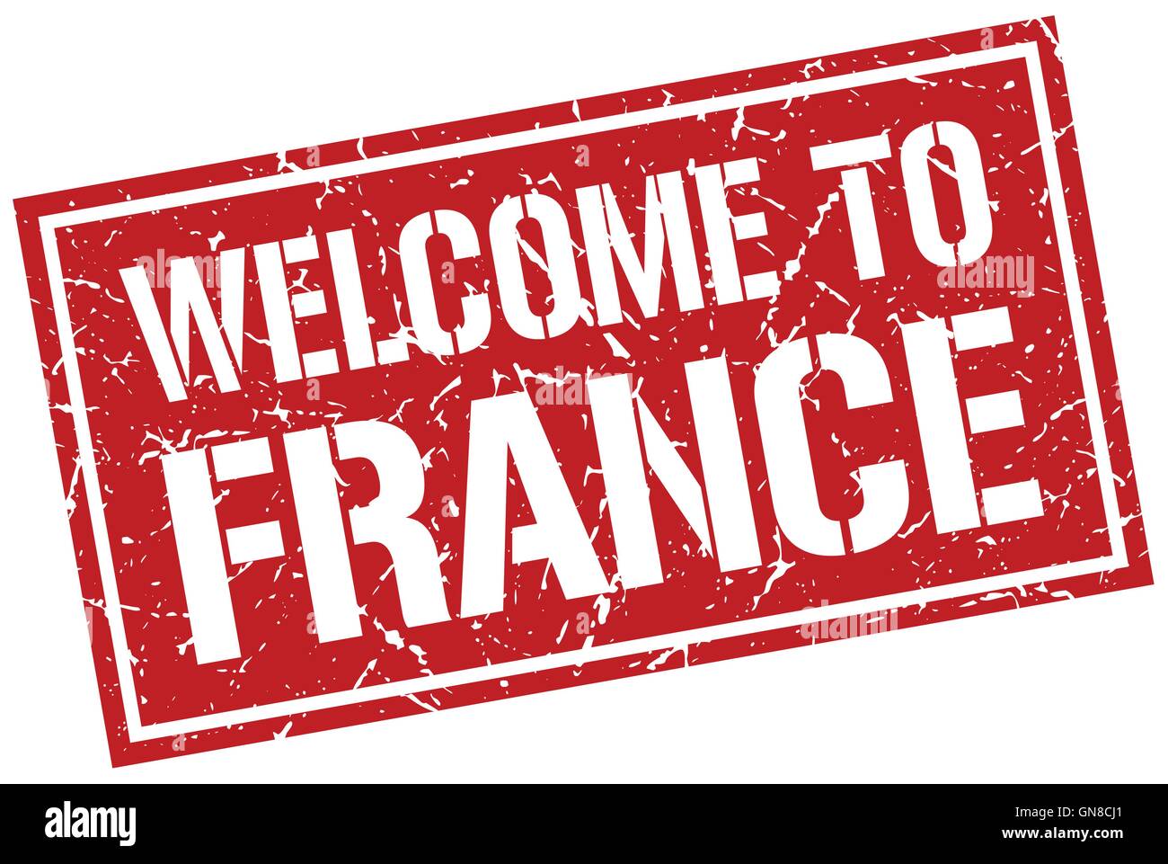 welcome to France stamp Stock Vector Image & Art - Alamy