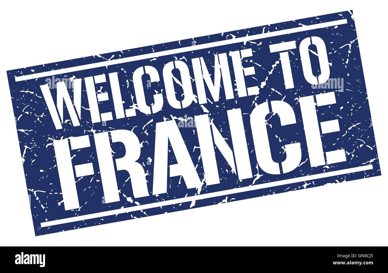welcome to France stamp Stock Vector Image & Art - Alamy