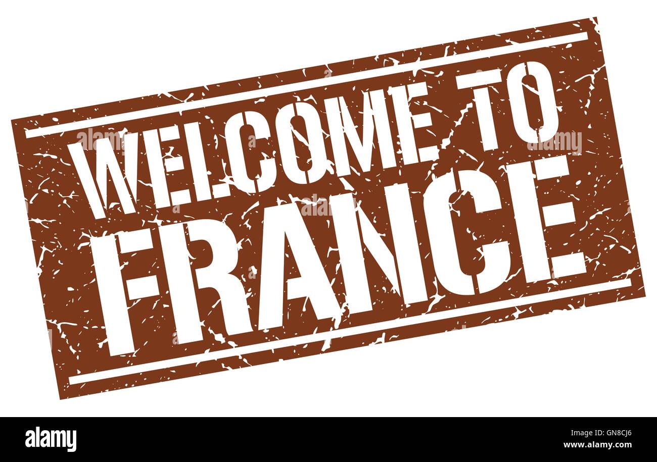 welcome to France stamp Stock Vector Image & Art - Alamy