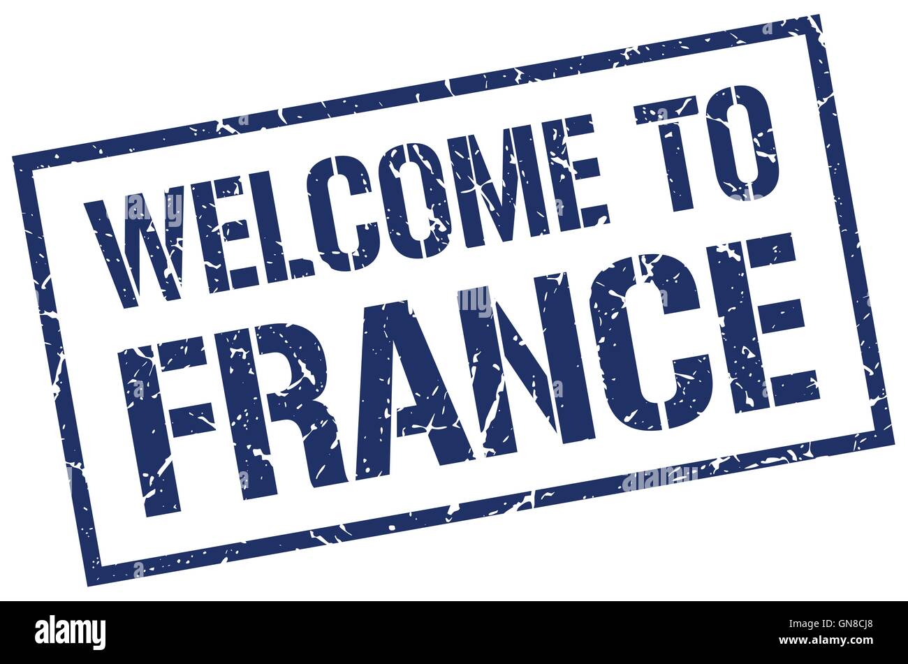 welcome to France stamp Stock Vector Image & Art - Alamy