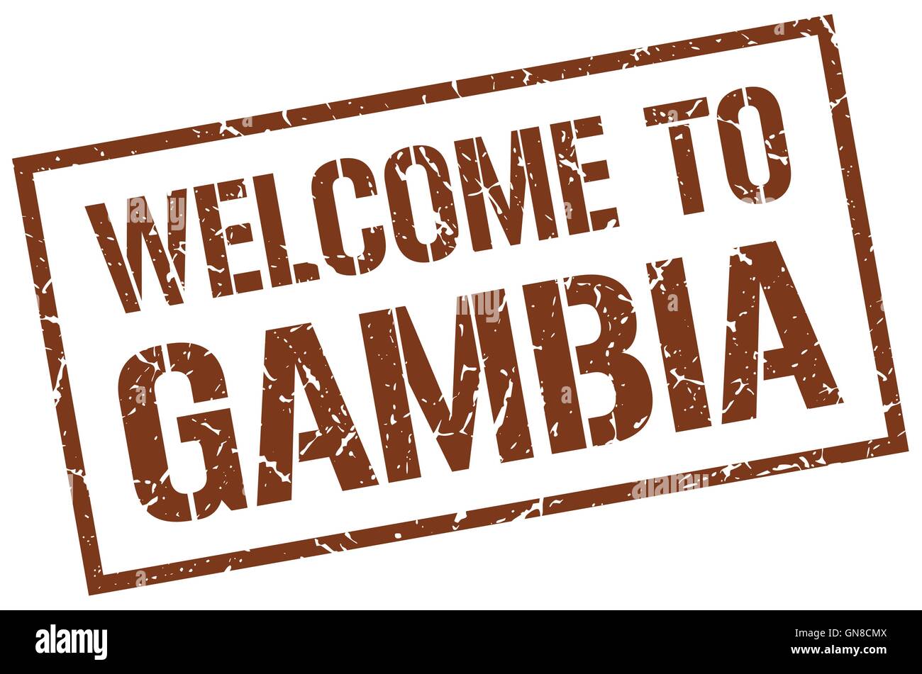 welcome to Gambia stamp Stock Vector Image & Art - Alamy