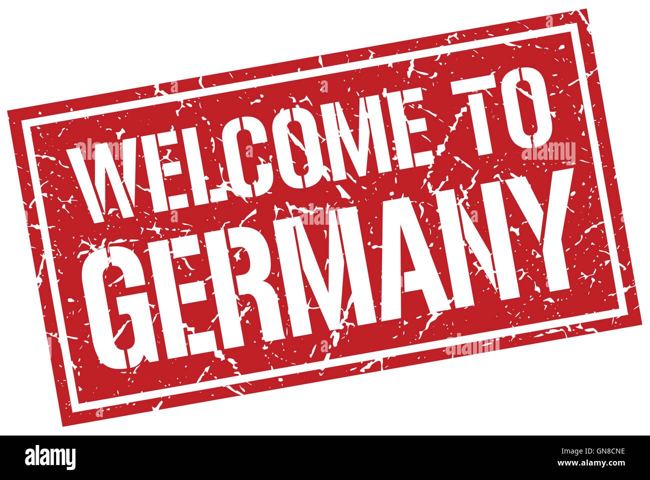 welcome to Germany stamp Stock Vector Image & Art - Alamy