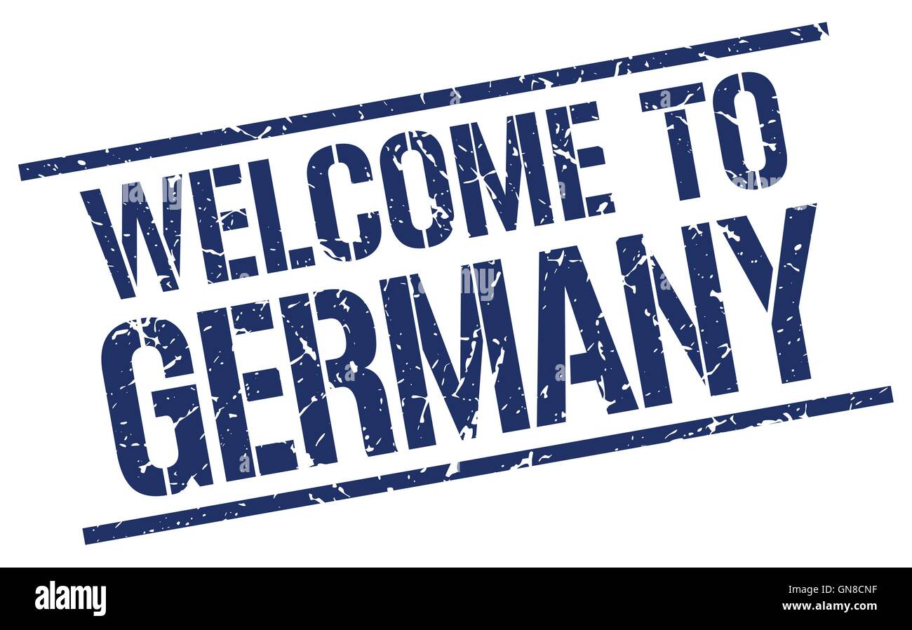 welcome to Germany stamp Stock Vector Image & Art - Alamy
