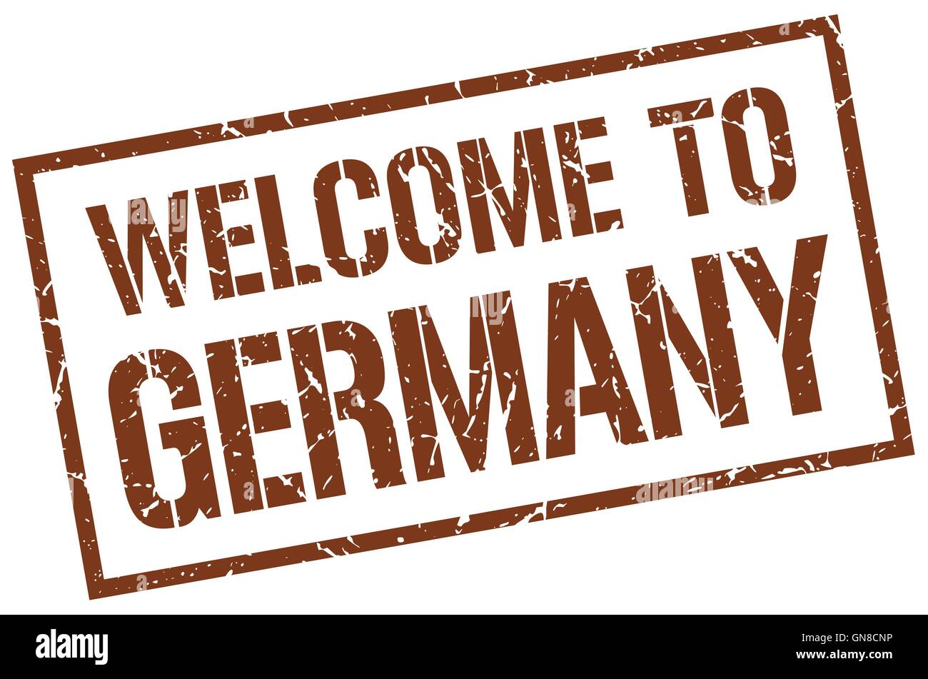 welcome to Germany stamp Stock Vector Image & Art - Alamy