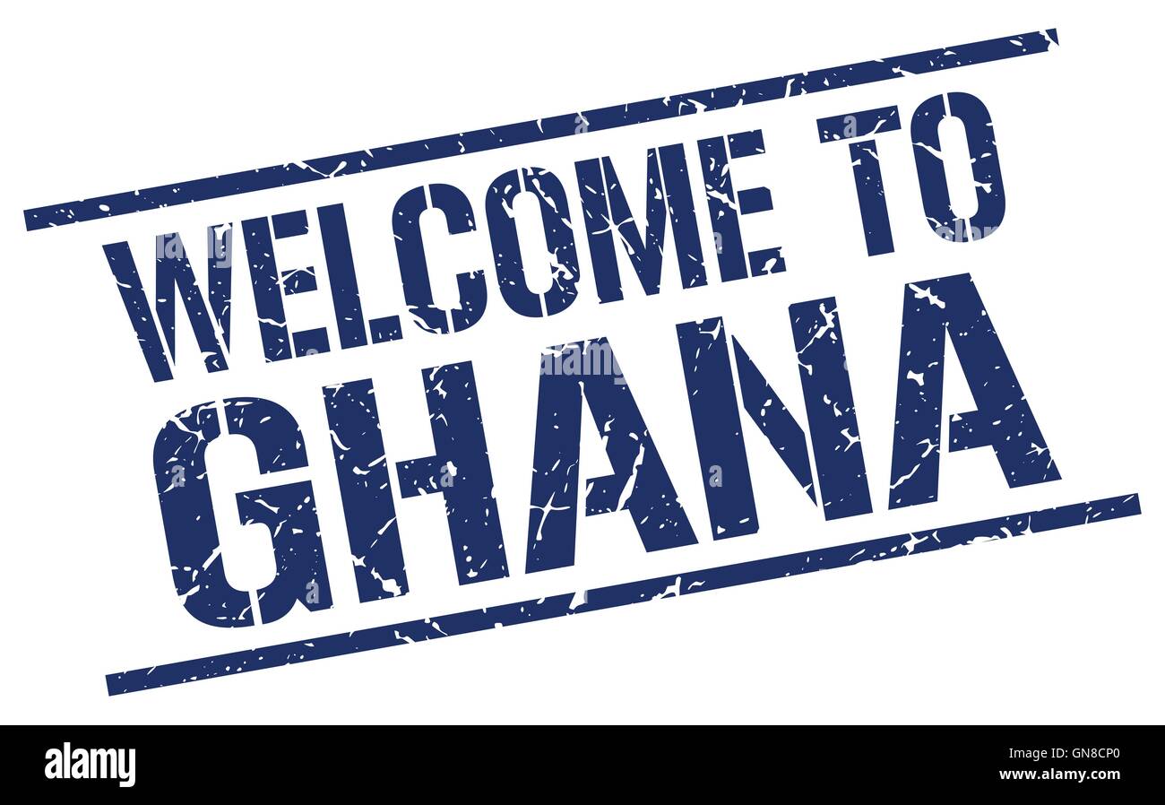 welcome to Ghana stamp Stock Vector Image & Art - Alamy